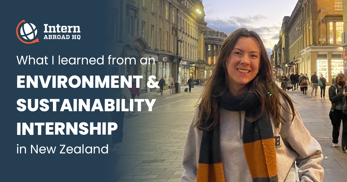 What I learned from an Environment & Sustainability internship in New ...